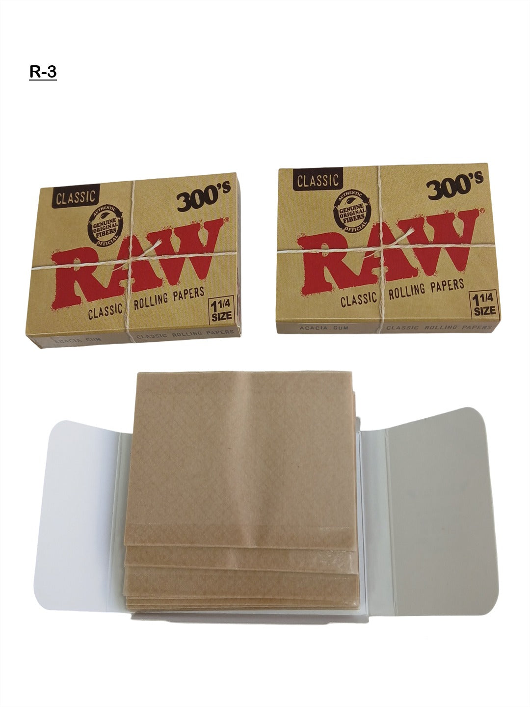 Buy RAW 300's Rolling Papers | Classic 1.25 Size | 300 Count | Vape ...